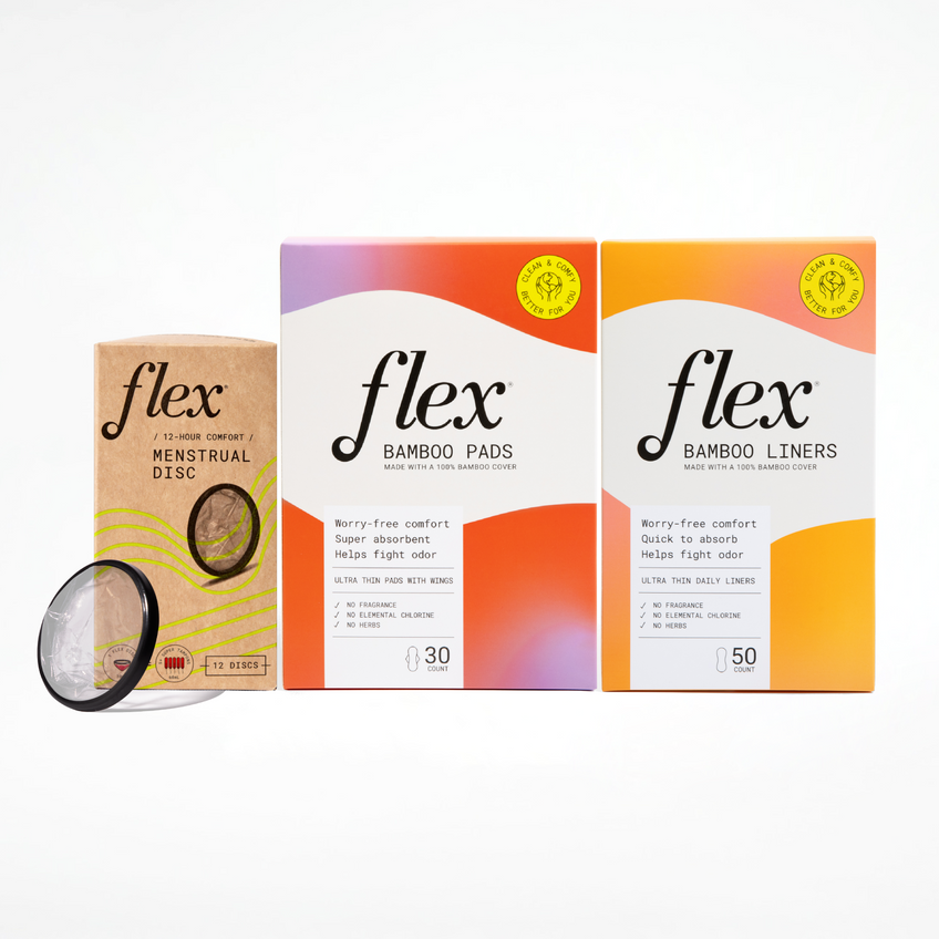 Flex Disc + Bamboo Liners & Menstrual Pads Bundle | Flex®