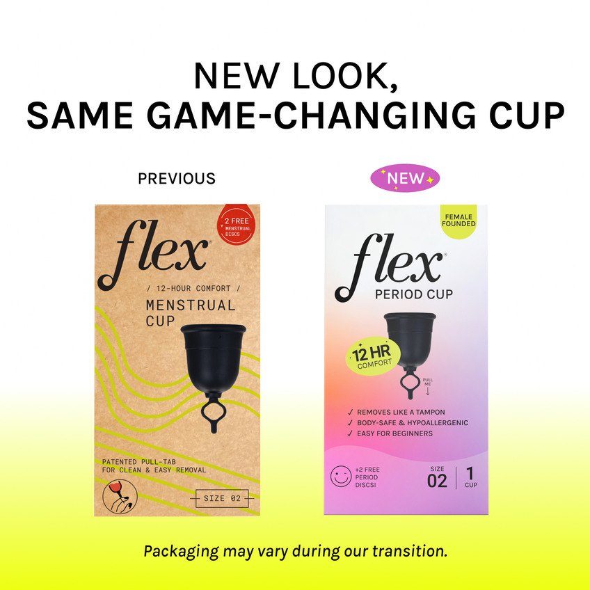 Flex Cup: Menstrual cup with patented pull-tab | Flex®