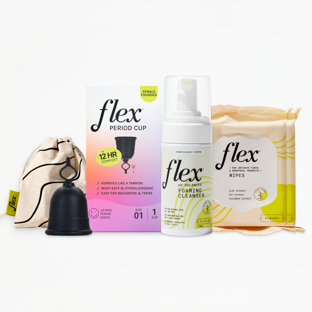 Flex Cup Starter Bundle | Cup, Wash & Wipes | Flex®